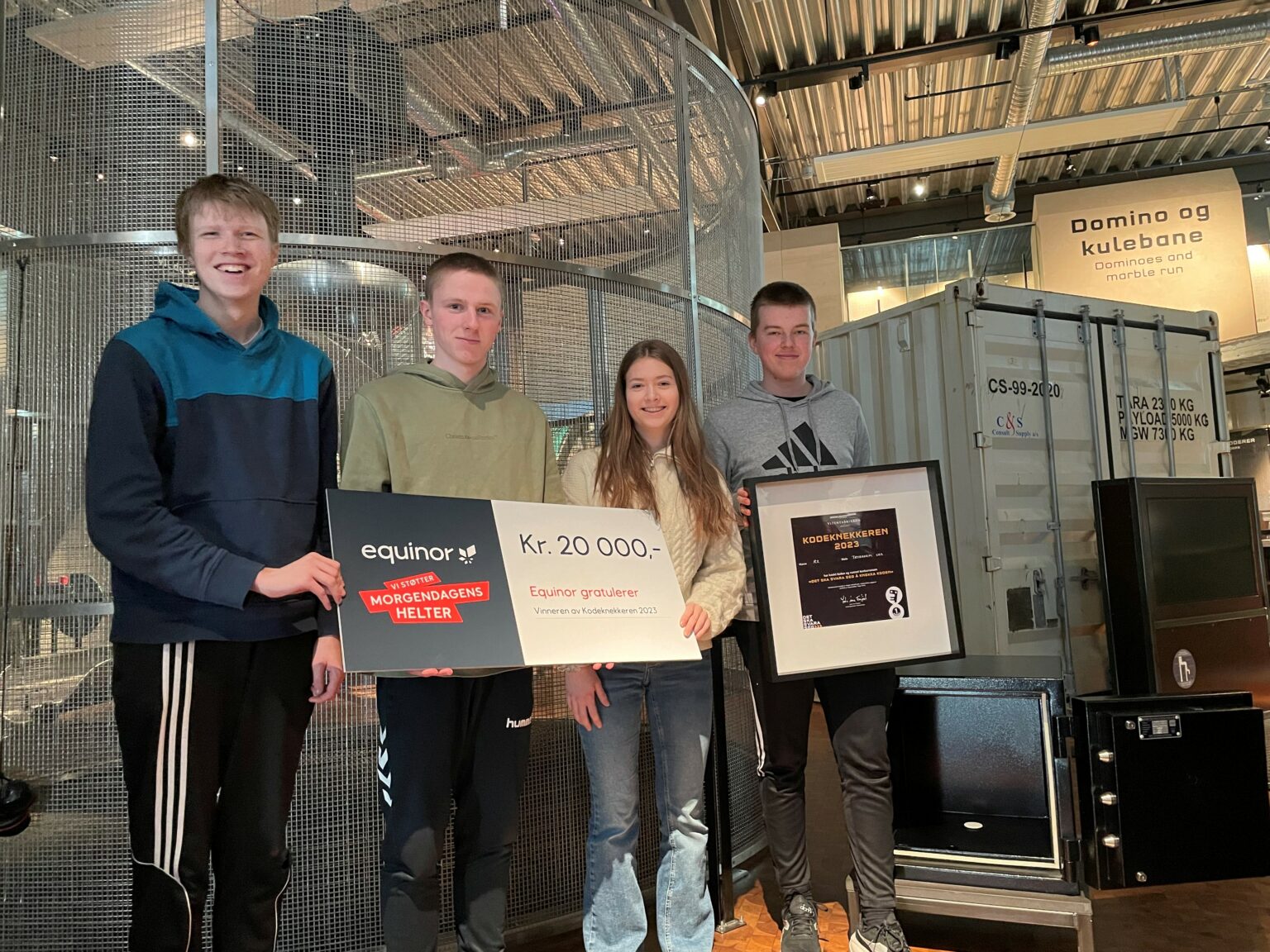 Tryggheim vgs til topps i Kodeknekkeren - Vitenfabrikken