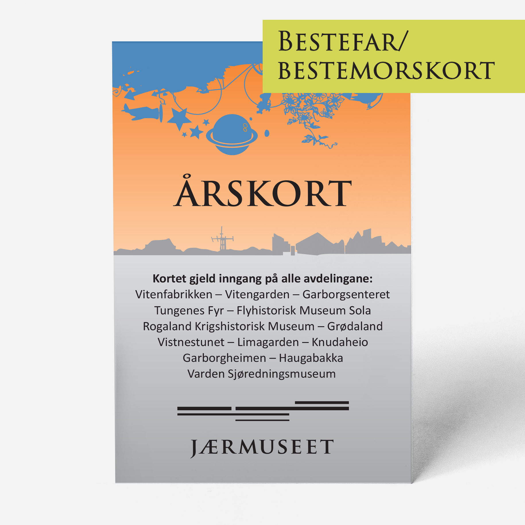 Årskort bestefar/bestemorskort - Jærmuseet